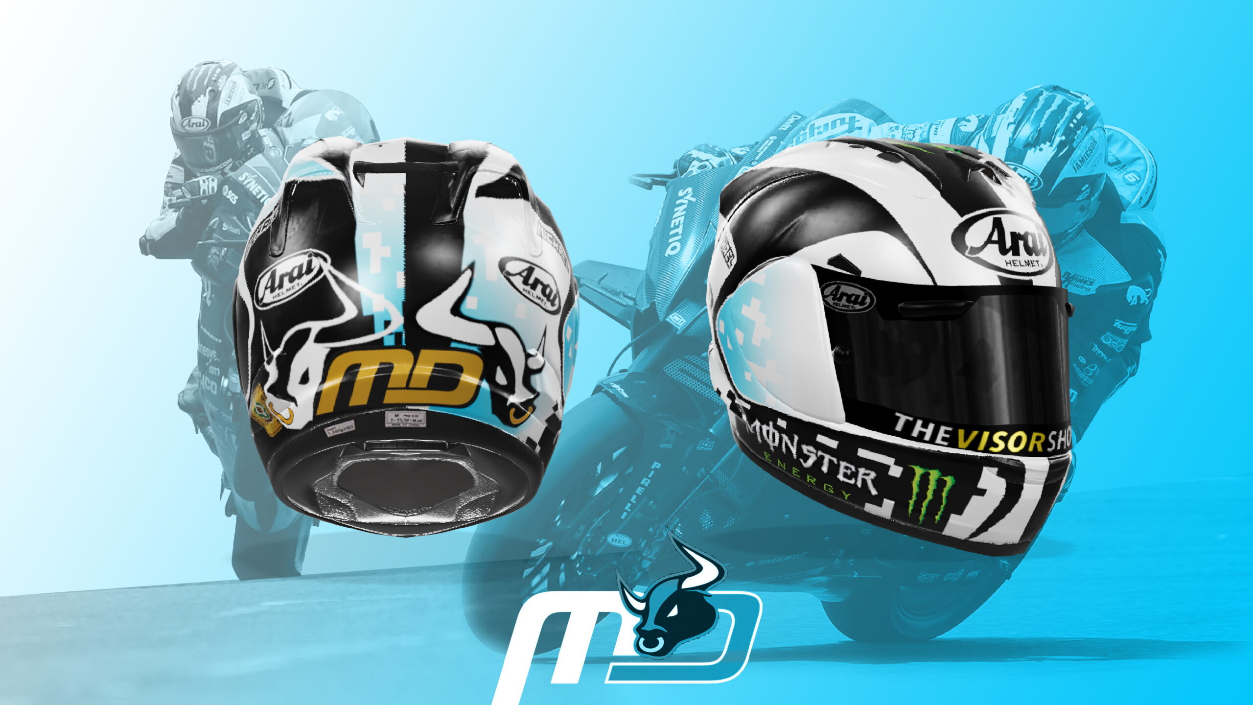 2021 Michael Dunlop Arai Helmet – GPB-Mods.com