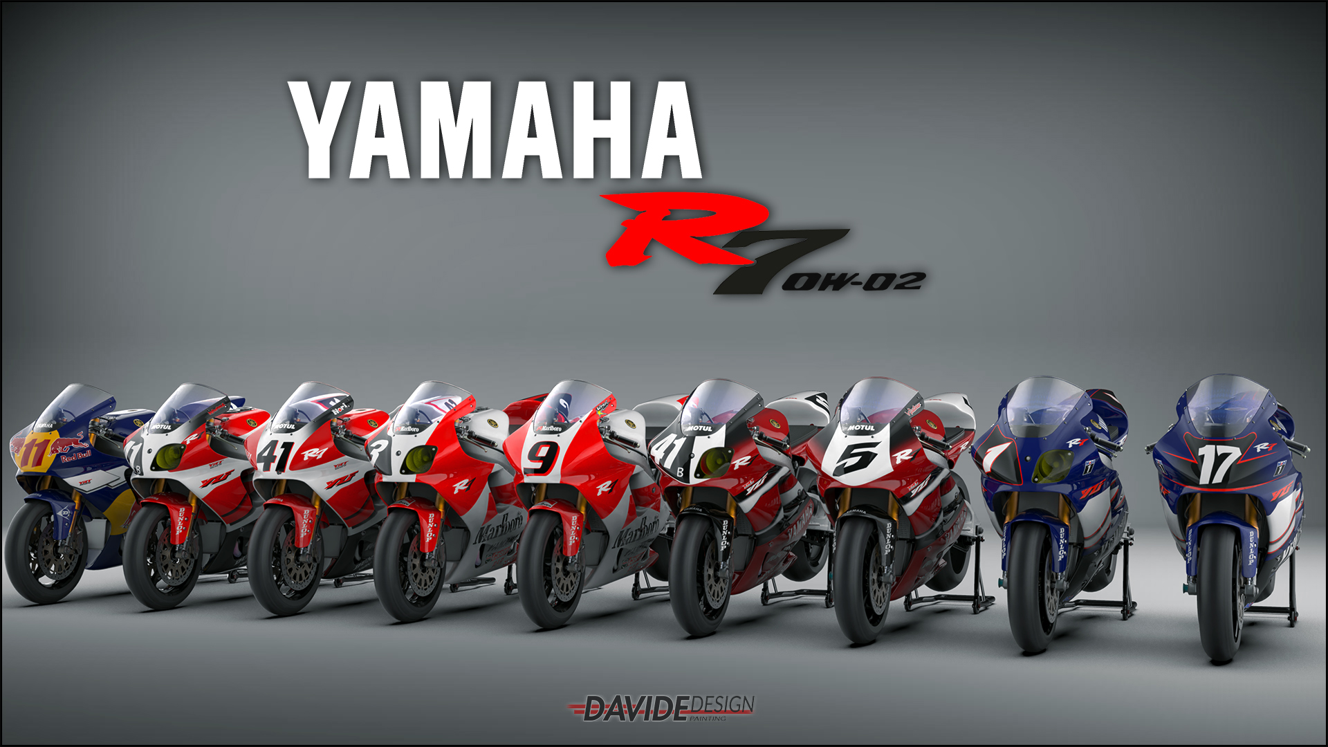 Yamaha YZF-R7 OW02 Skinpack – GPB-Mods.com